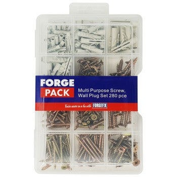 ForgePack Screw and Wall Plug Kit 280pc - Cheapscrews – Cheapscrews LTD